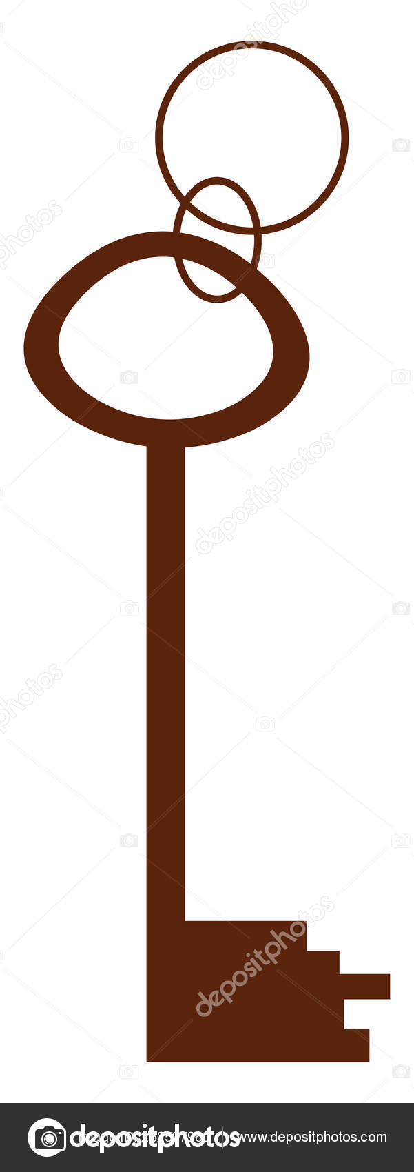 An old key vector or color illustration Stock Vector Image by ©Morphart ...