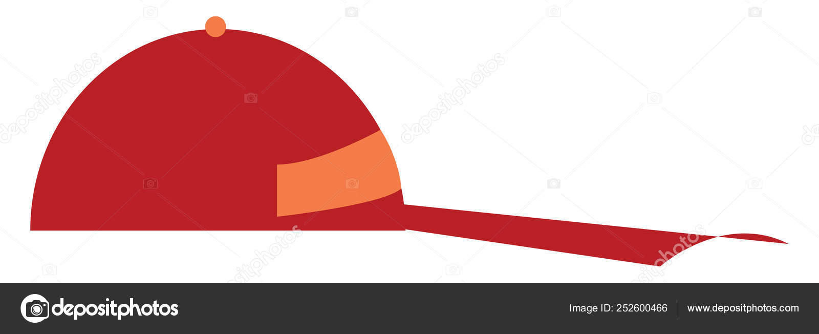 A red colored cap vector or color illustration Stock Vector Image by ...