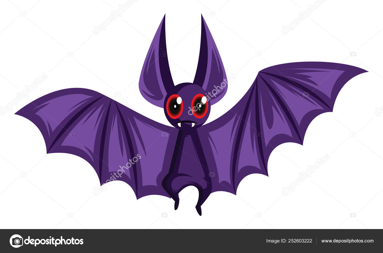 Purple Bat Wings Clip Art