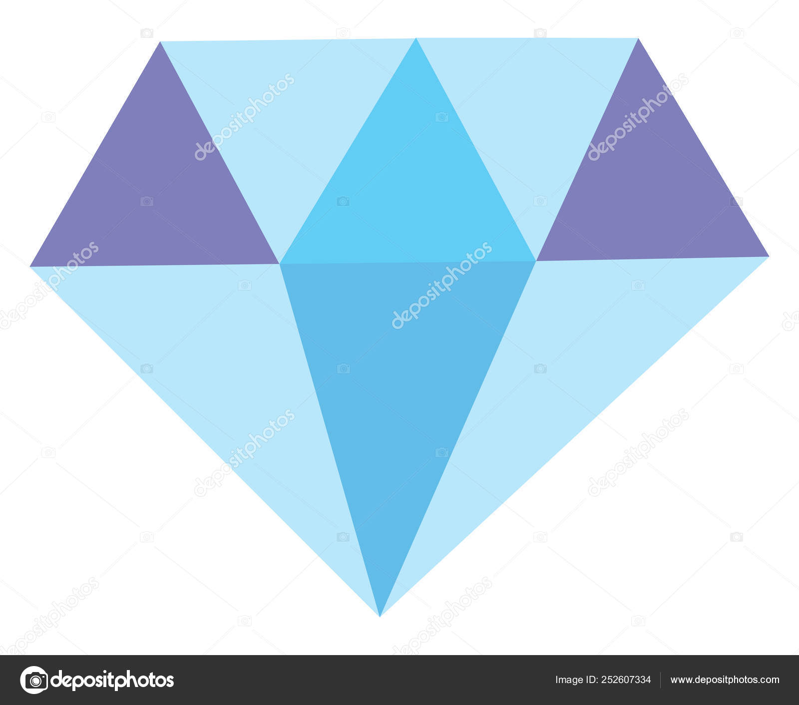 A sparkling precious diamond vector or color illustration Stock Vector ...