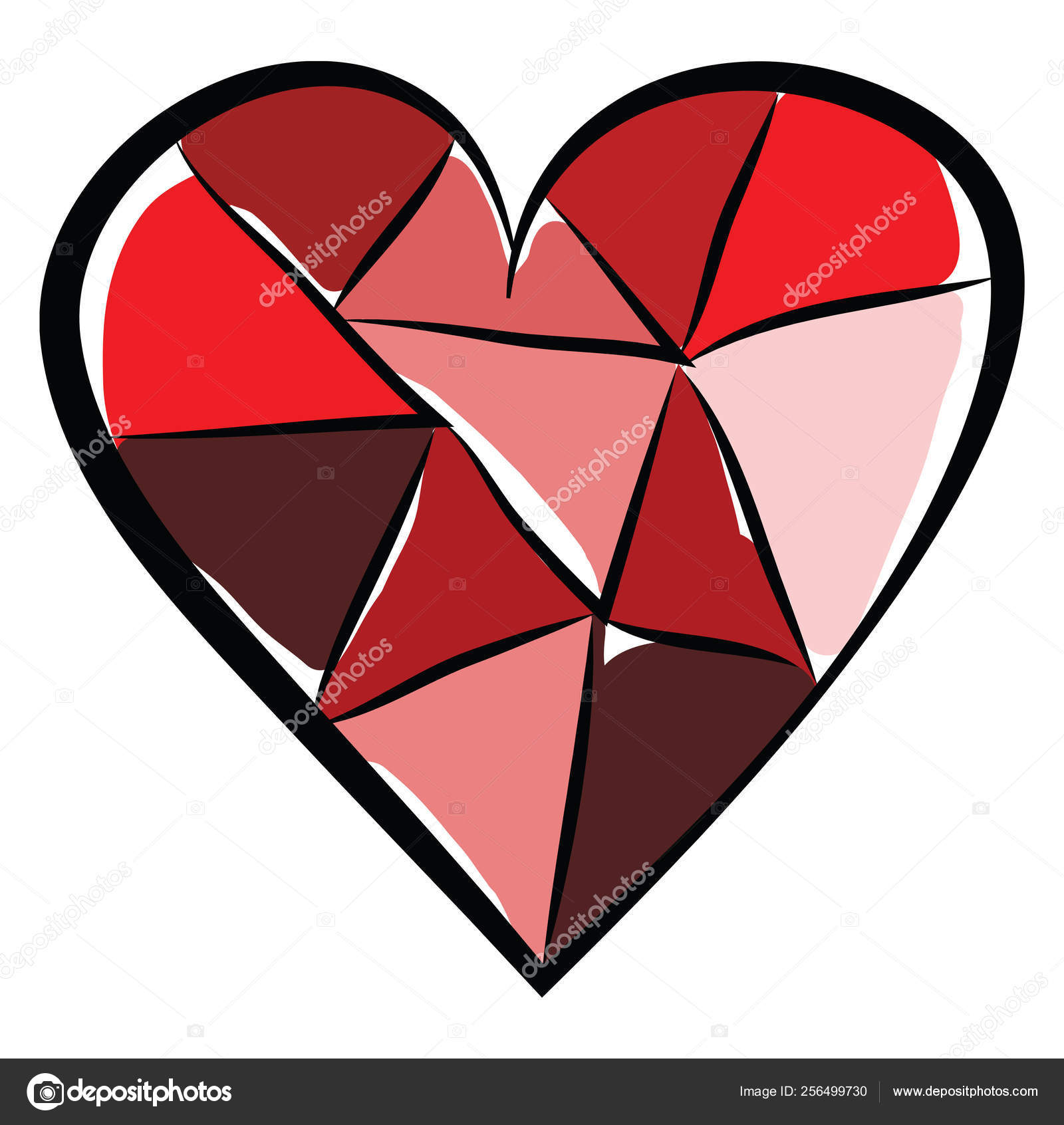 Heart Shape Collage Vector Color Illustration Stock Vector by ©Morphart ...