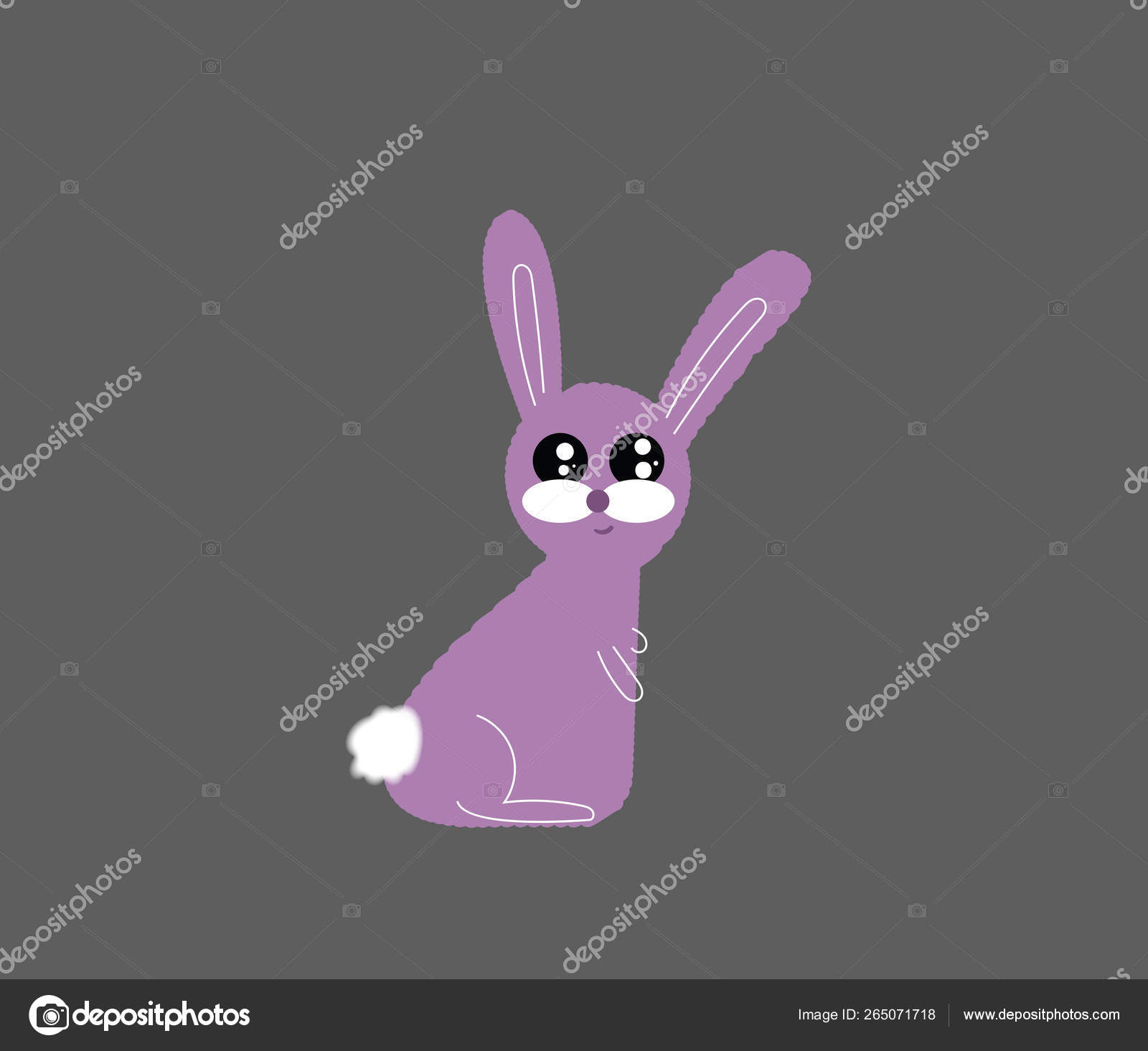 Portrait of a pink rabbit over black background viewed from the Stock ...