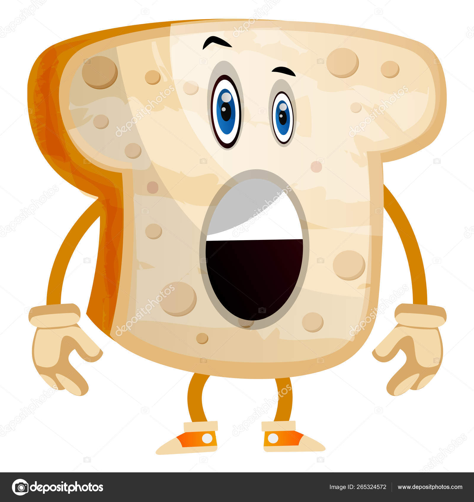 Toast illustration vector on white background Stock Vector Image by ...
