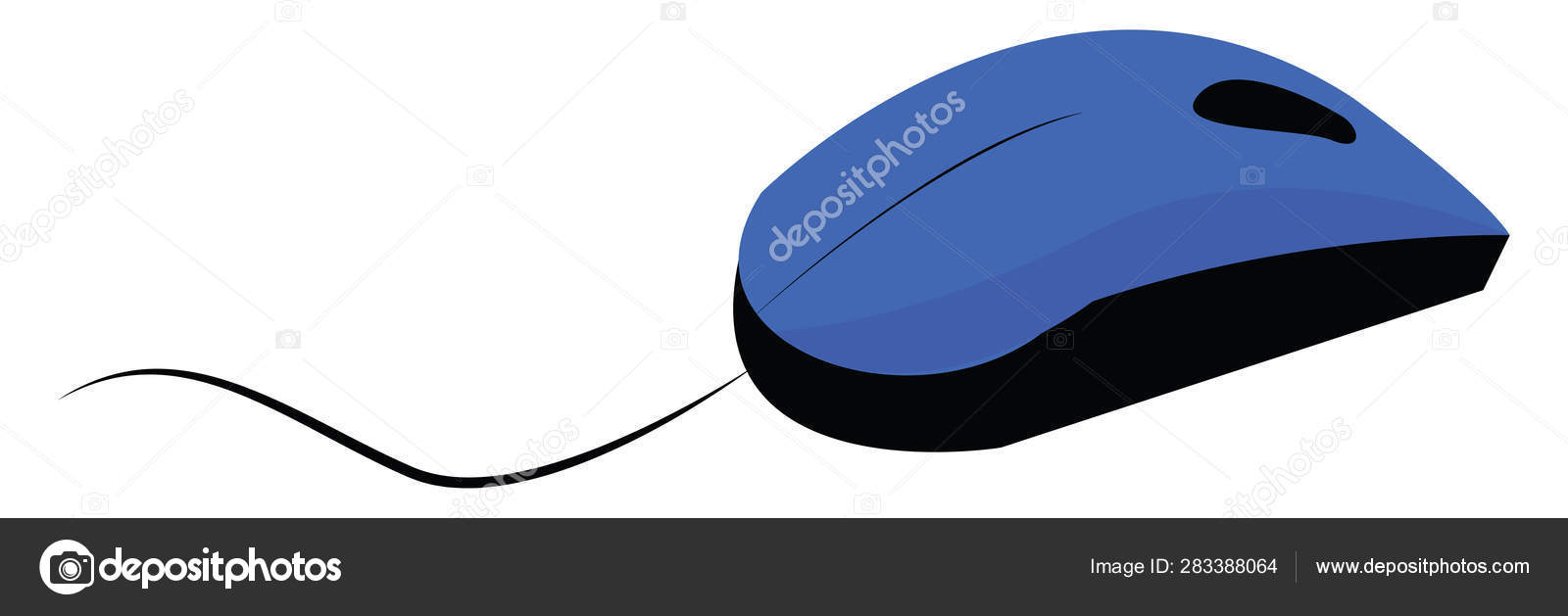 A computer mouse, vector or color illustration. Stock Vector Image by ...