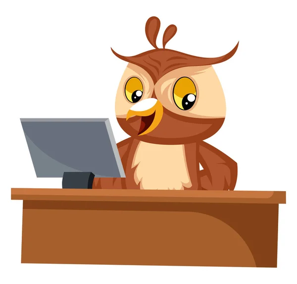 Computer Owl Stock Photo by ©lenmdp 13604780