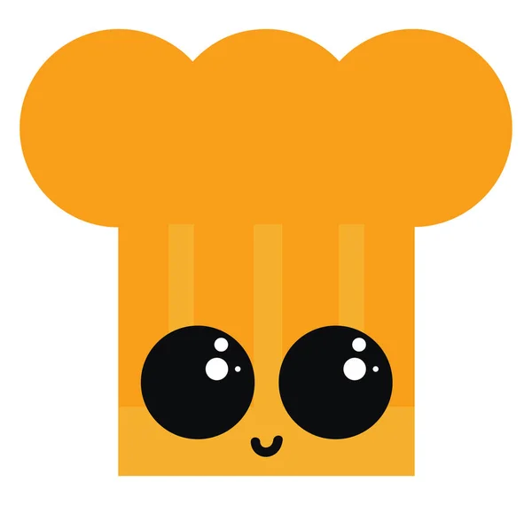 Topi Koki Putih Dengan Pipi Kemerahan Ilustrasi Vektor Pada Latar ...