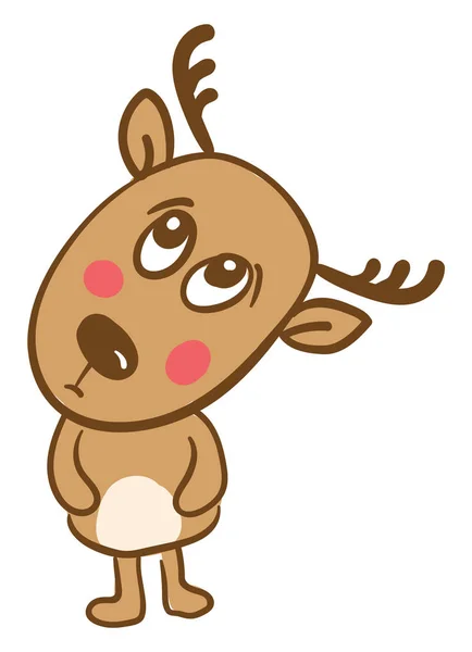 Sad deer vector deer Vector Art Stock Images | Depositphotos