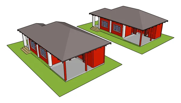 Prefabricated house Vector Art Stock Images | Depositphotos