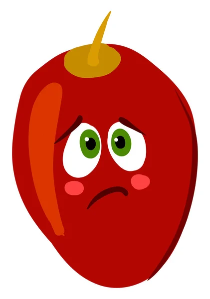 Sad Plum Illustration Vector White Background Stock Vector by ©Morphart ...