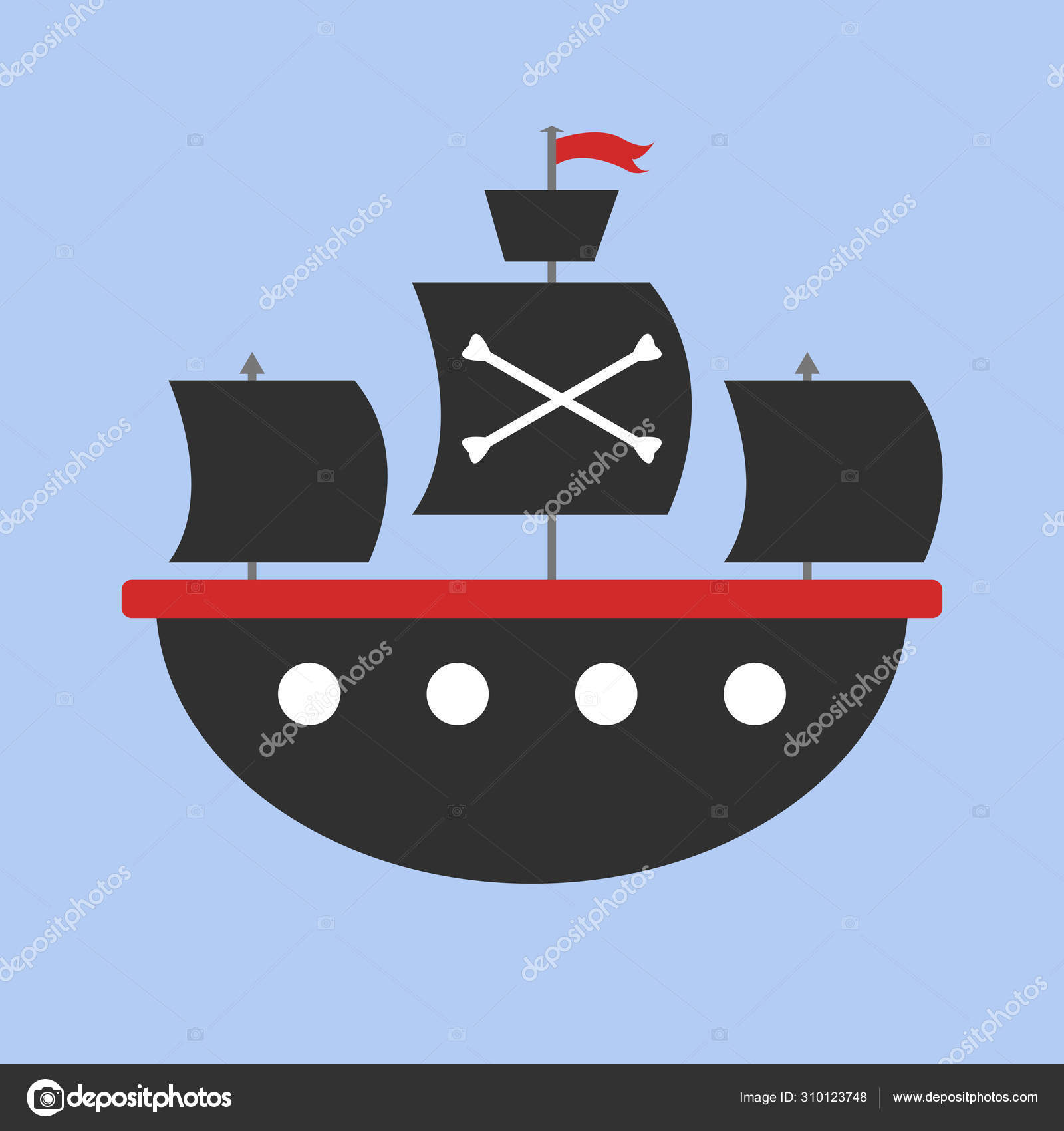 Fondo Vectorial De Barco Pirata Barco Pirata Vectores, Iconos,