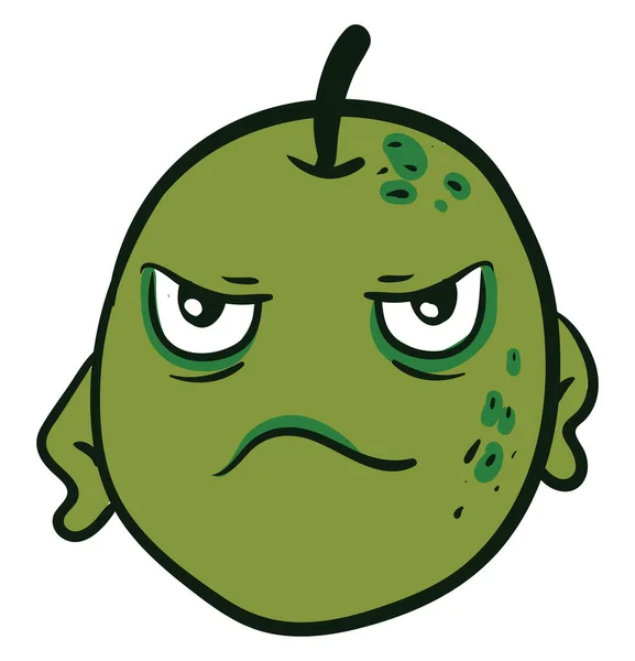 Scared Olive Illustration Vector White Background Stock Vector by ...