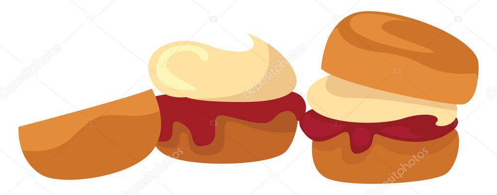 Cartoon scones Vector Art Stock Images | Depositphotos