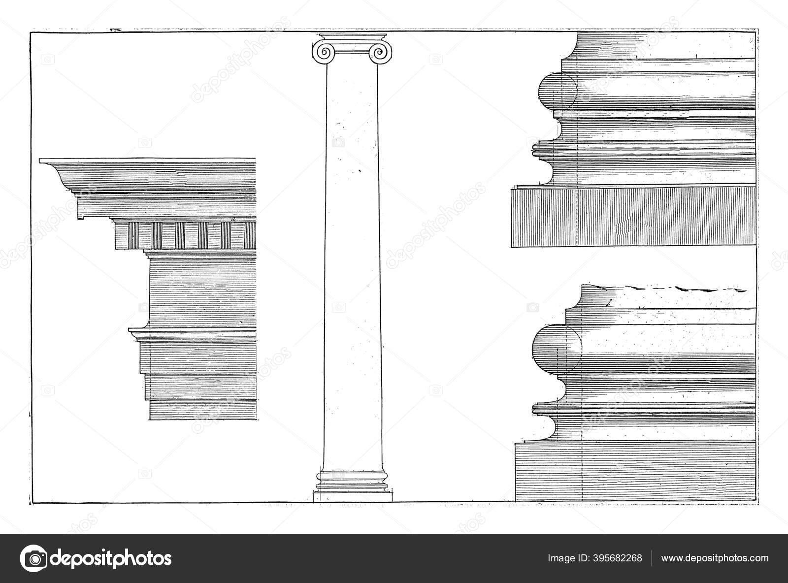 Ionic Column Main Frame Bases Hendrick Hondius Hans Vredeman Vries ...