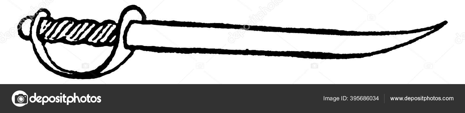 Saber Adalah Sebuah Jenis Backsword Dengan Pisau Melengkung Yang ...