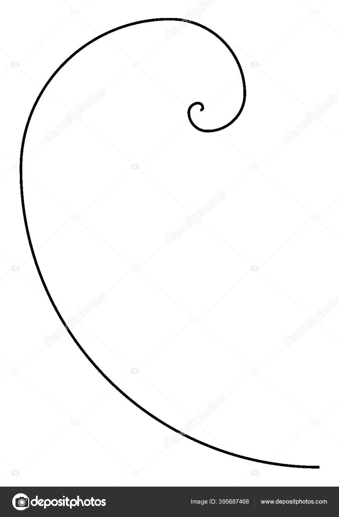 Spiral Curve Curve Which Spread Out Point While Continuously Receding ...