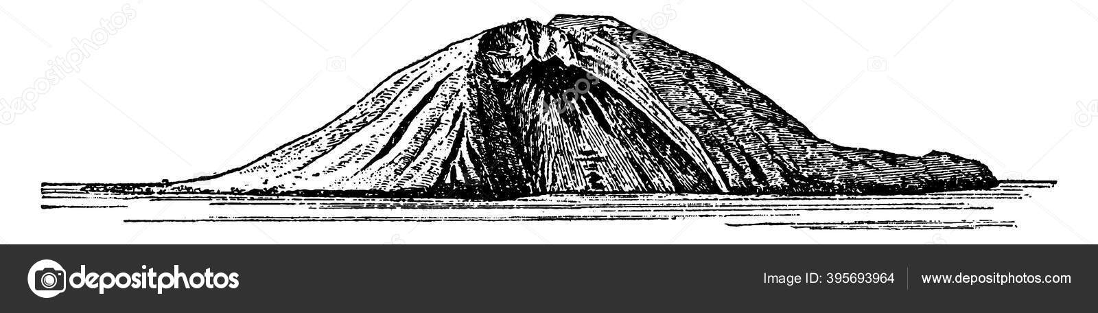 View Stromboli Northwest Vintage Line Drawing Engraving Illustration ...