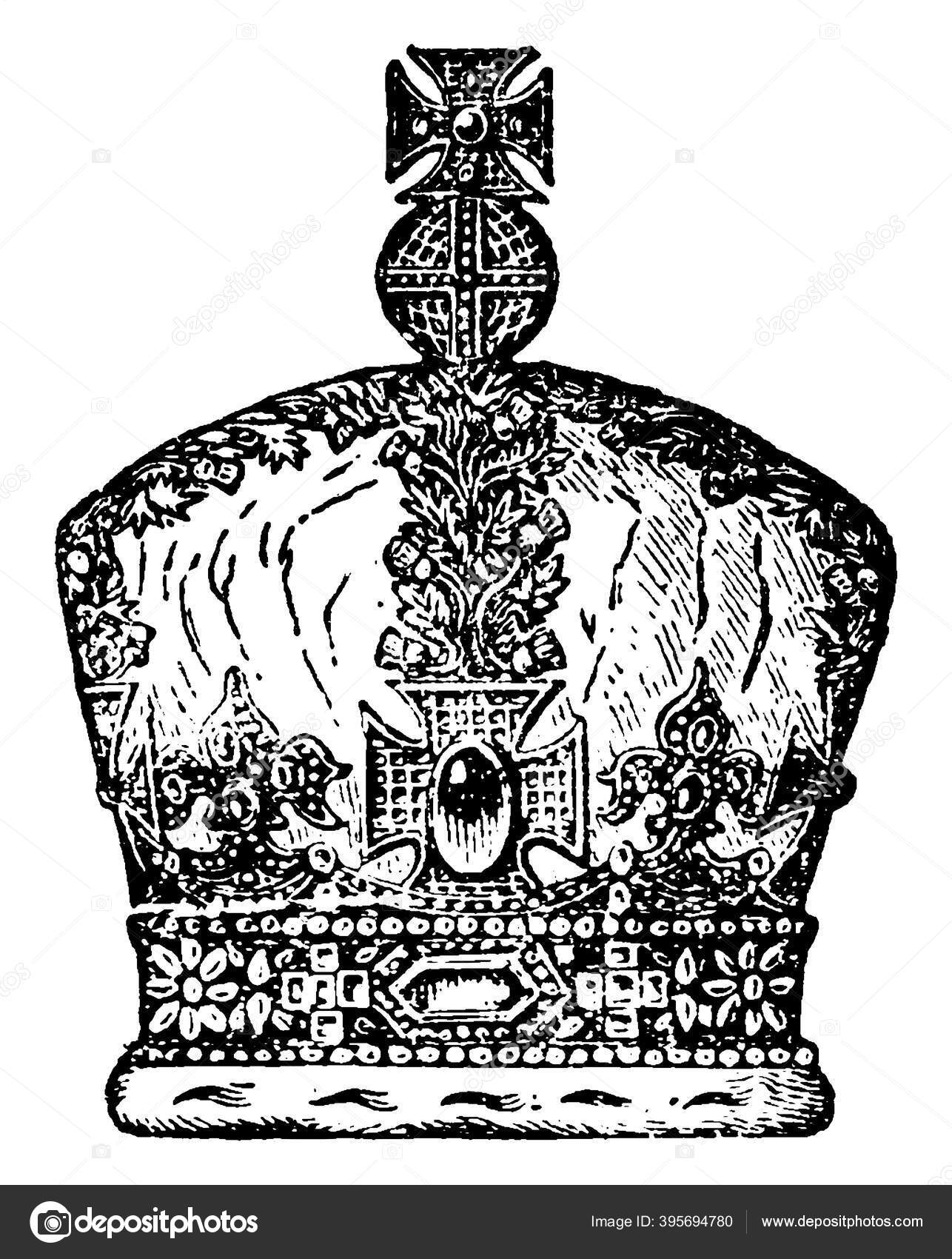 Crown Made Coronation Queen Victoria Queen United Kingdom Great Britain ...