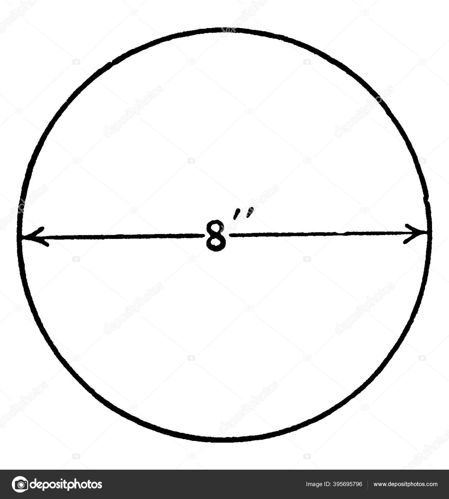Circle Set All Points Plane Given Distance Radius Given Point Stock Vector Image by ©Morphart ...