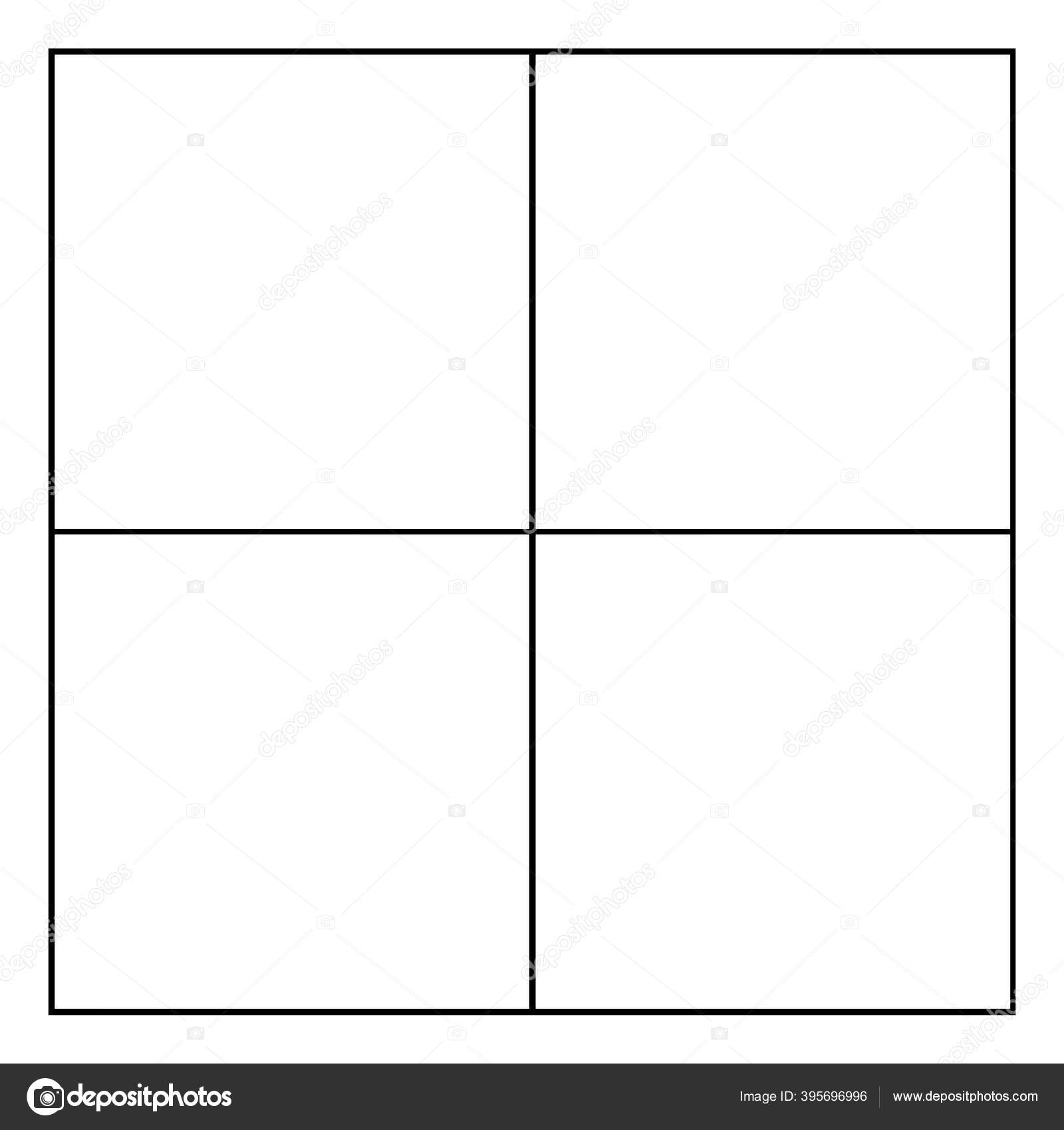 Grid Showing Square Boxes Horizontally Vertically Vintage Line Drawing Engraving Stock Vector by ...