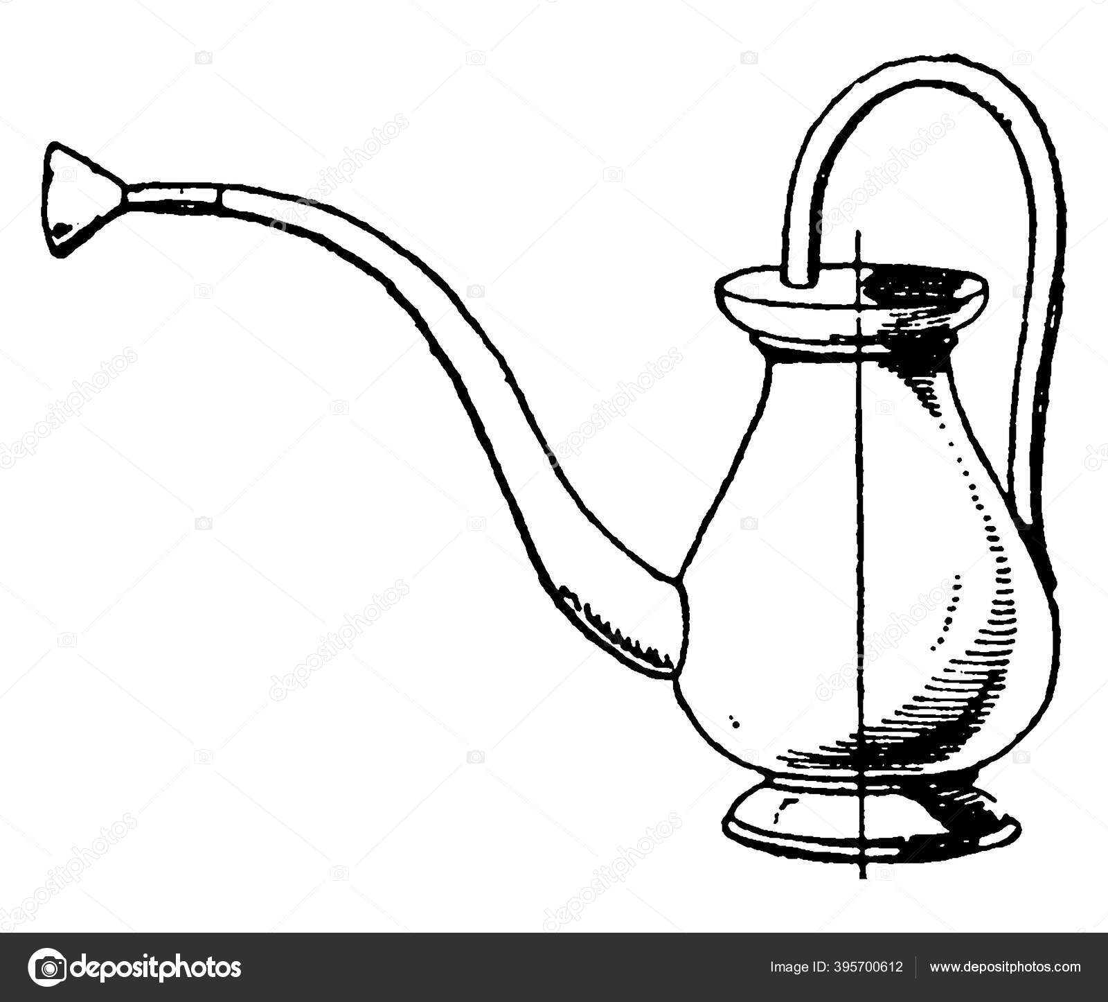 Antique Watering Modern Pipe Spout Pot Made Out Galvanized Sheet Stock ...