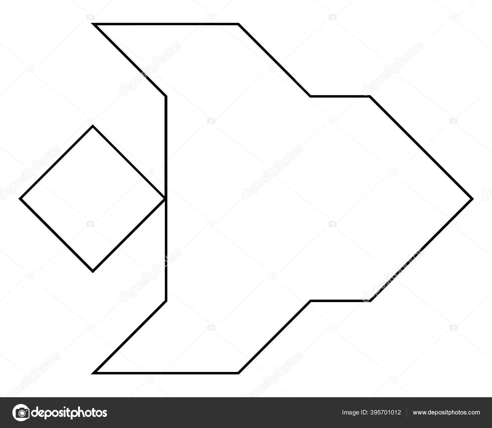 Tangram Represents Hogfish Tangrams Gives Students Opportunity Use ...
