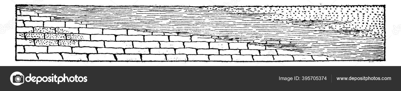 Figure Showing Limestone Beds Limestone Sedimentary Rock Composed ...