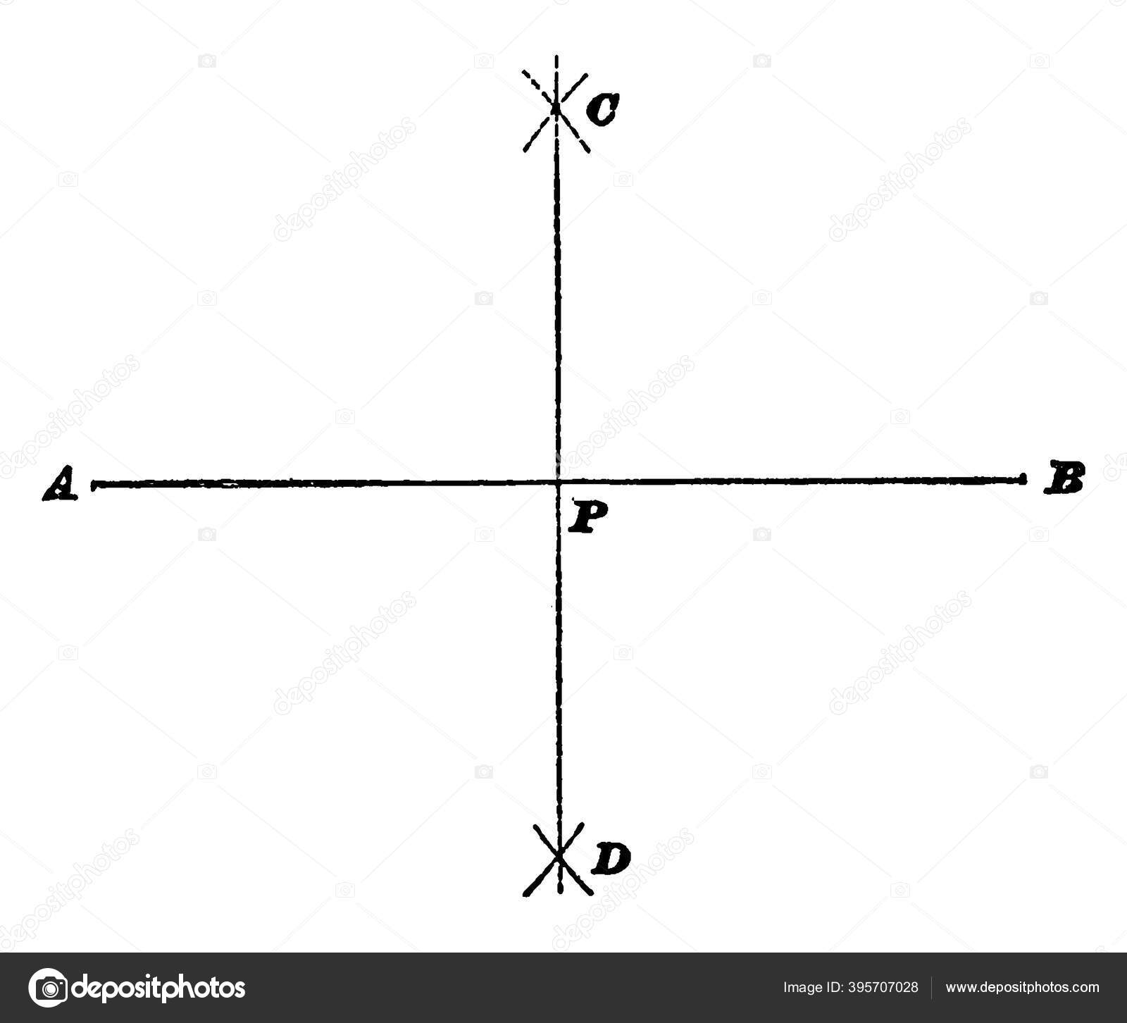 Figure Shows Division Line Point Vintage Line Drawing Engraving ...