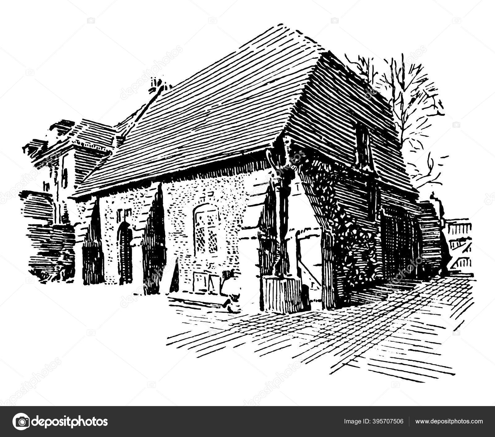 Guesten Hall Winchester Pilgrims Were Lodged Way Canterbury Vintage ...