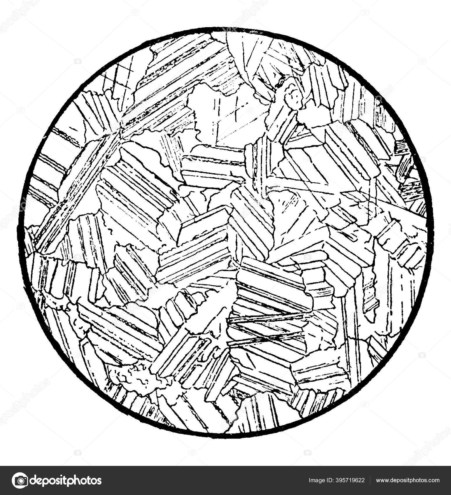 Microscopic View Crystalline Limestone Limestone Hard Sedimentary Rock ...