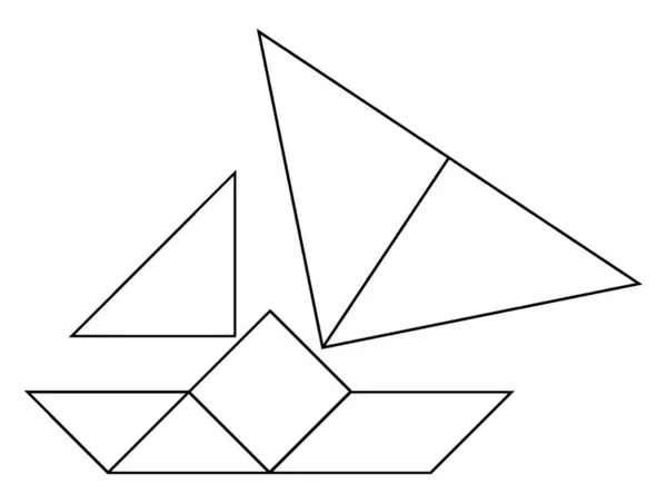 Tangram Represents Dolphin Tangrams Gives Students Opportunity Use ...