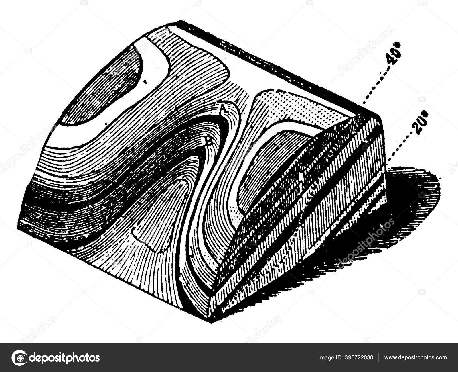 Deflection Outcrop Inclined Stratum Younger Strata Outcrop Successively ...