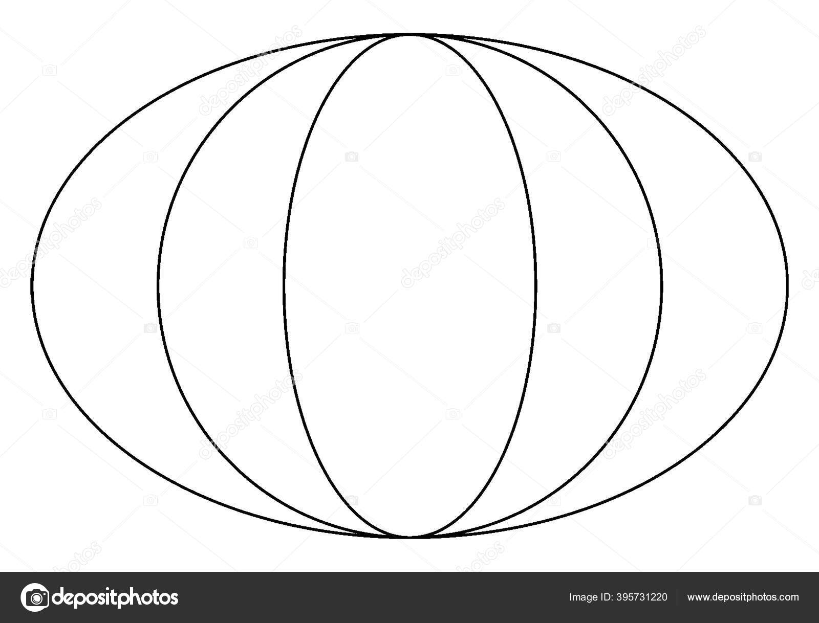 Three Concentric Ellipses Major Axis Greater Minor Axis Outer Most ...