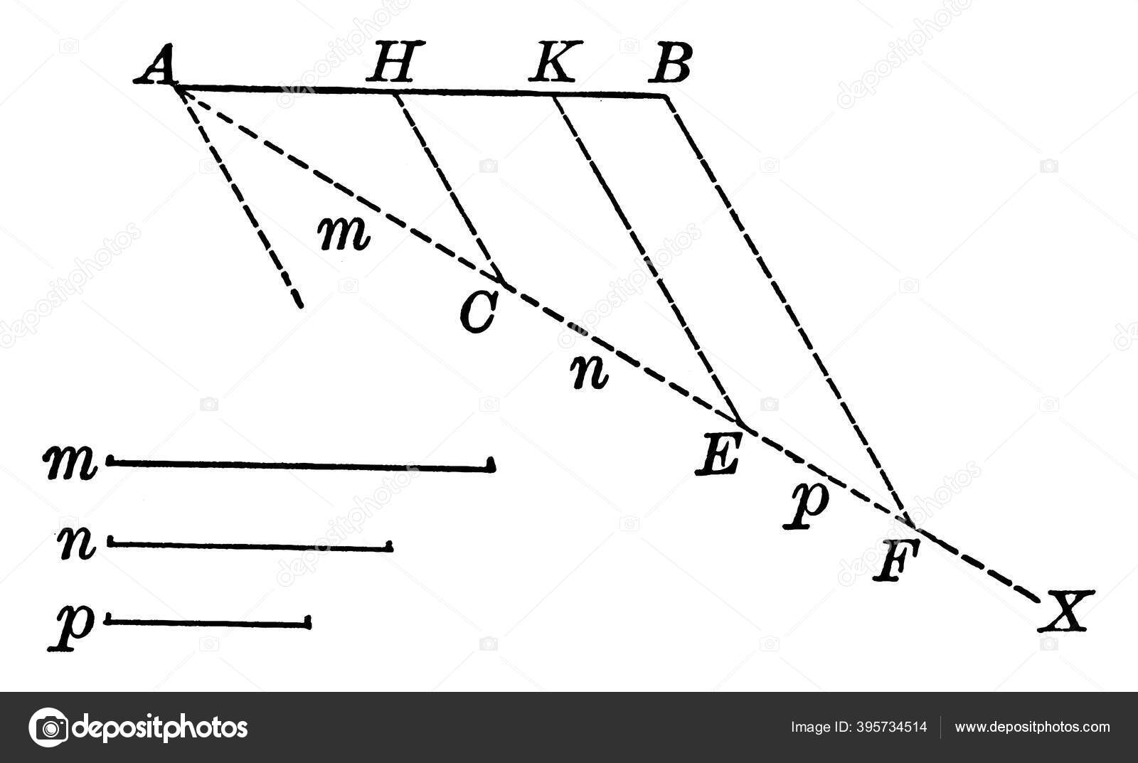 Line Divide Three Lines Point Vintage Line Drawing Engraving ...
