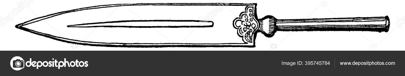 Lance Weapon Consisting Long Shaft Sharp Point Much Used Particularly ...