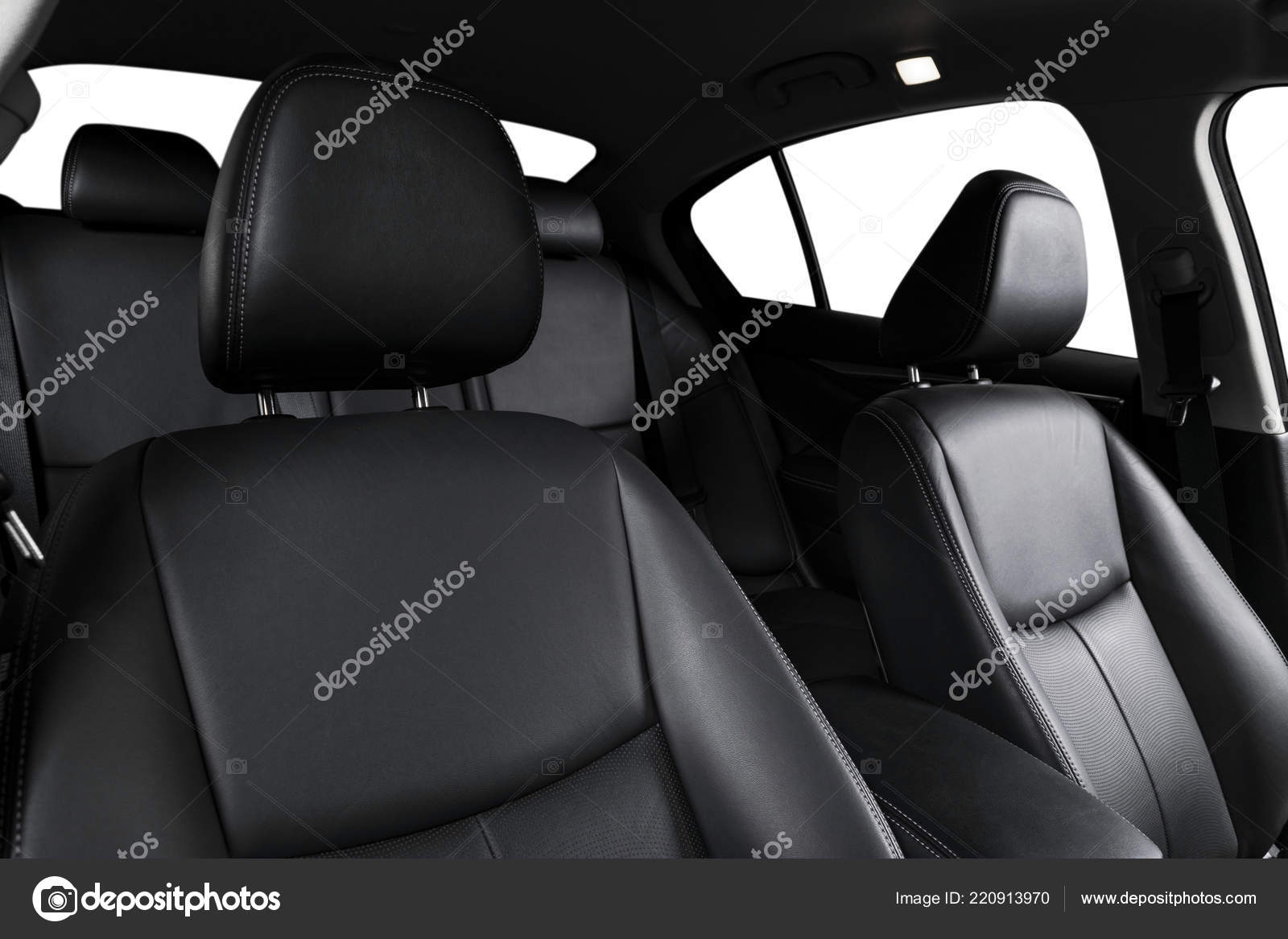 Gray Stitching Black Seats