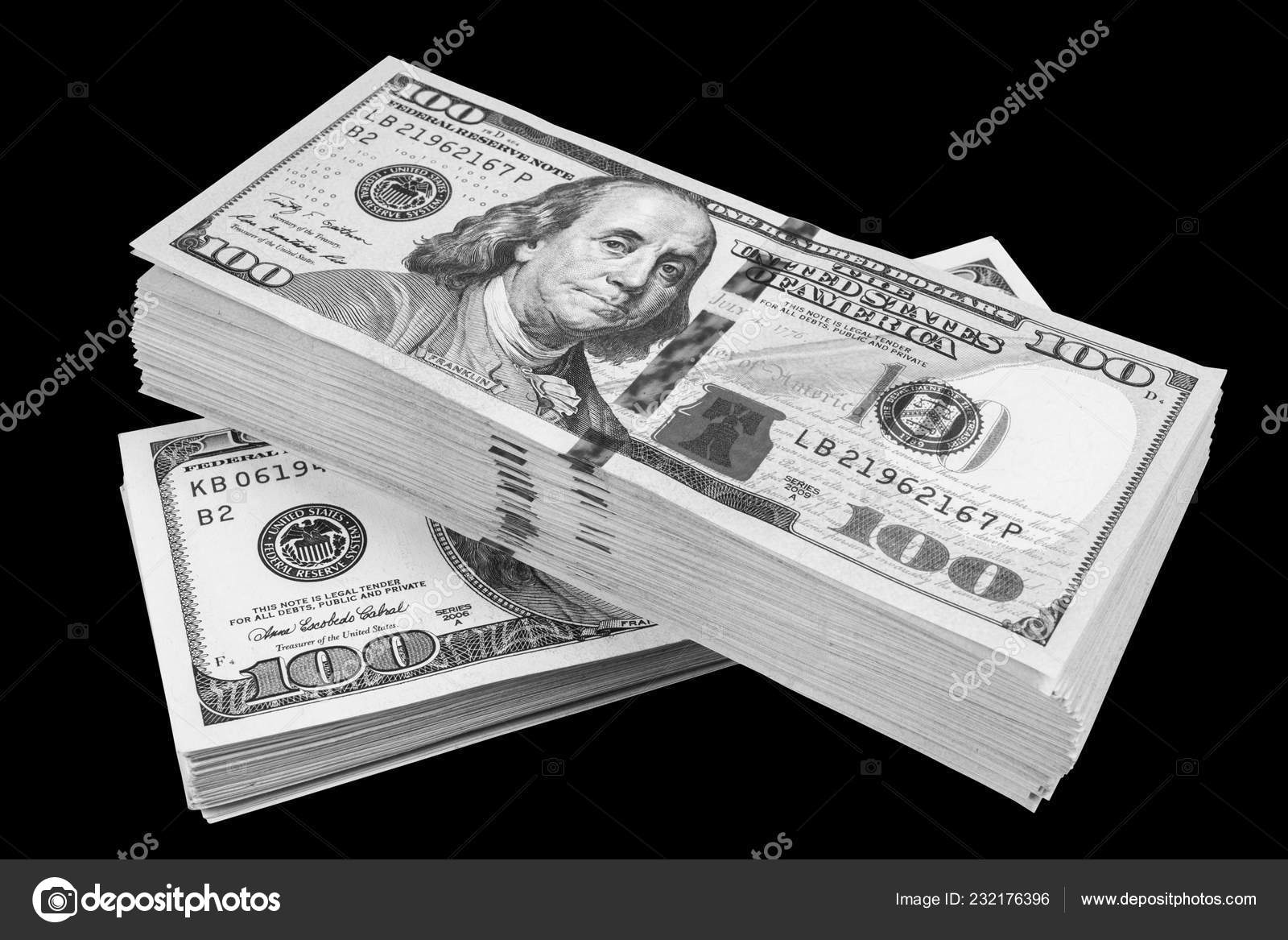 Stacks Of Money Background Black And White