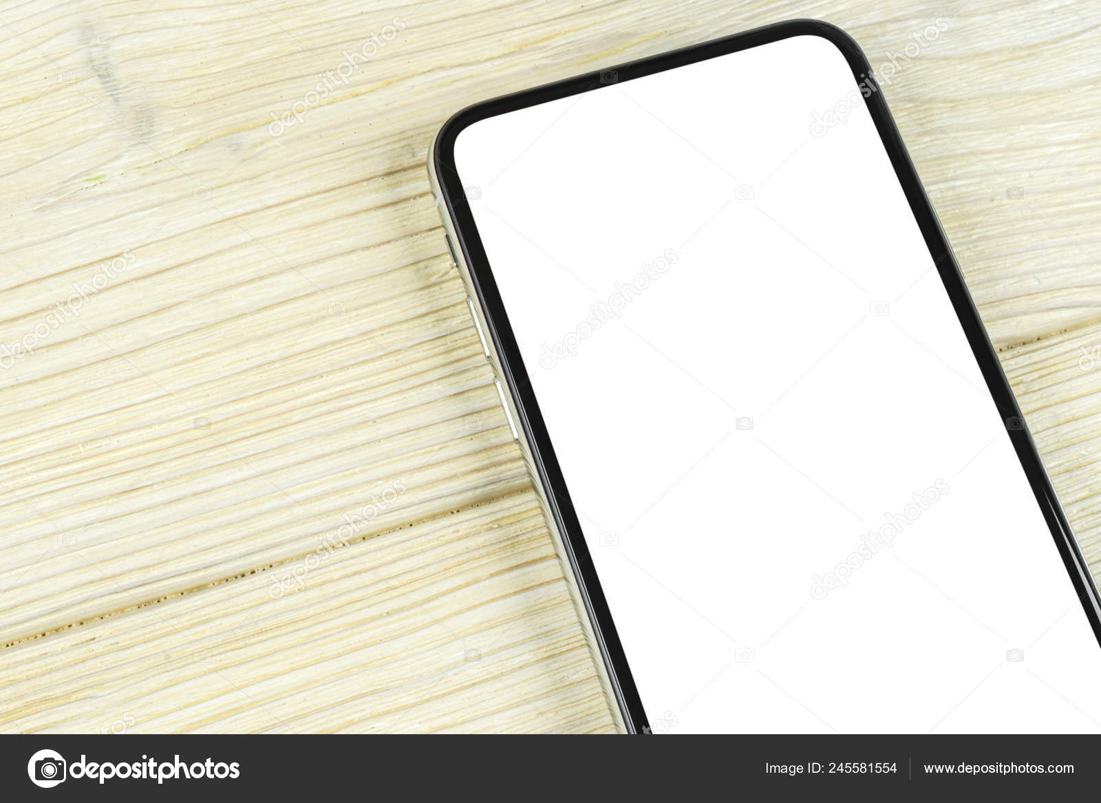 Smartphone Blank Screen Mock Smartphone Isolated Screen Mobile Phone ...