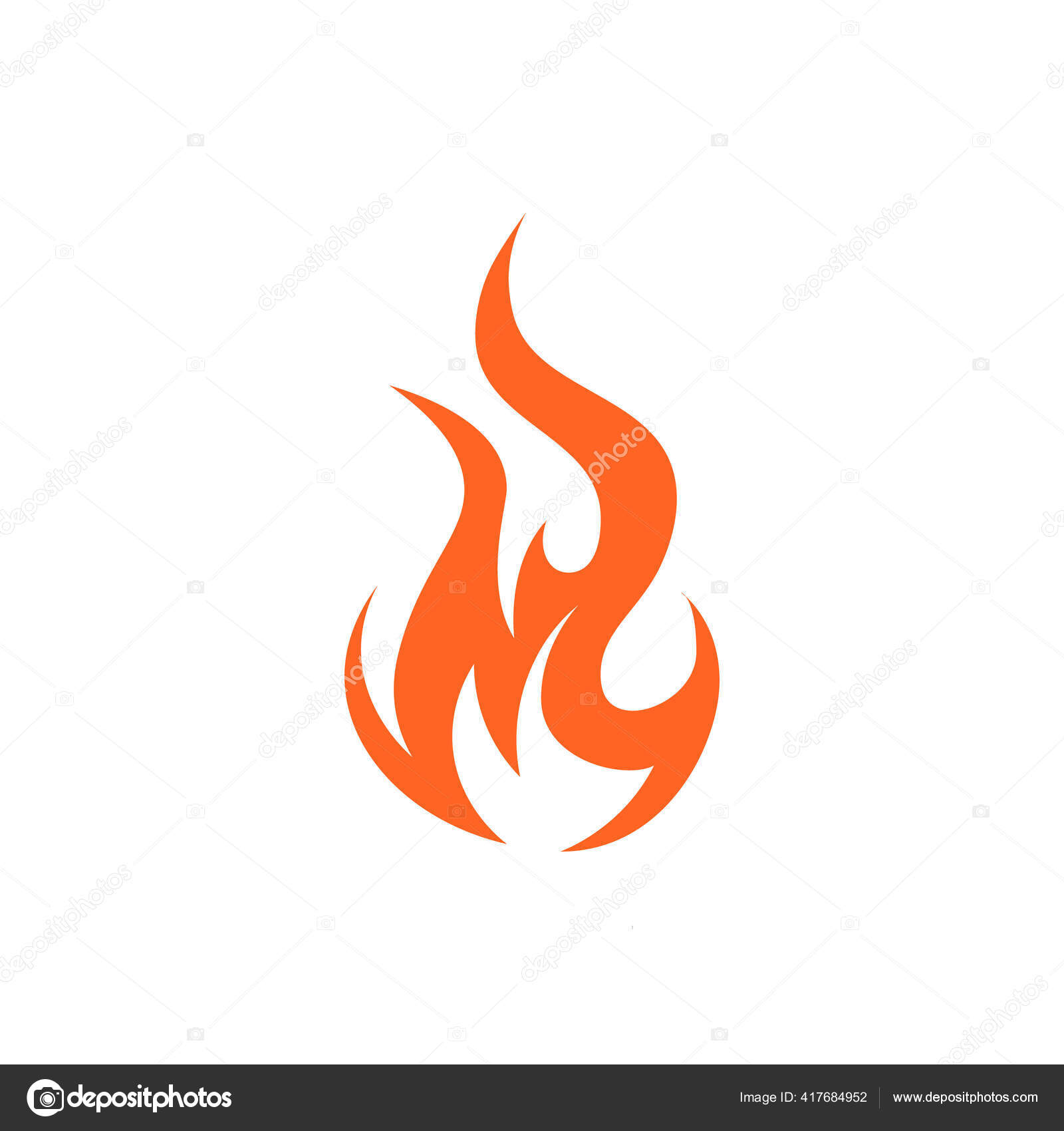 Simple Fire Vector