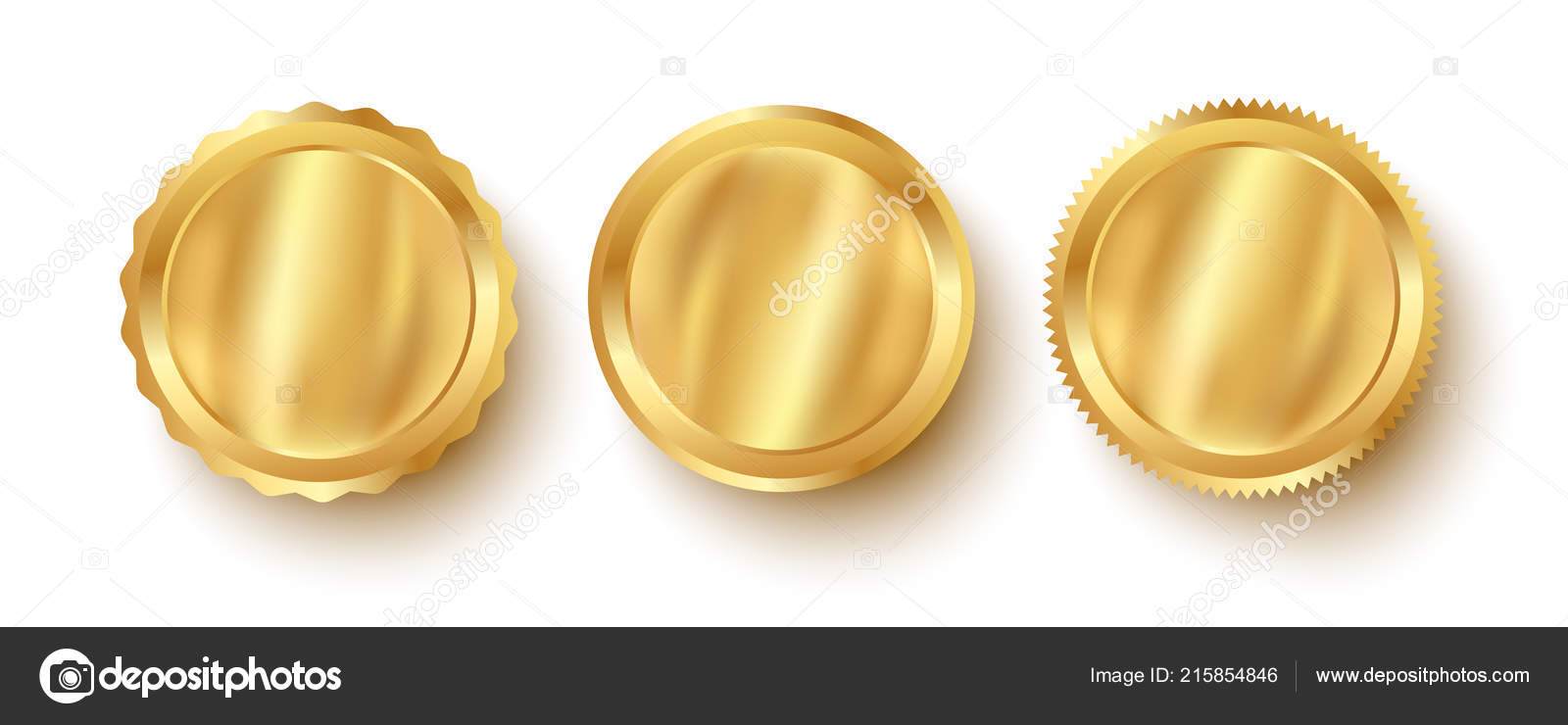 Vector Set Golden Web Luxury Award Banners Premium Web Golden Stock ...