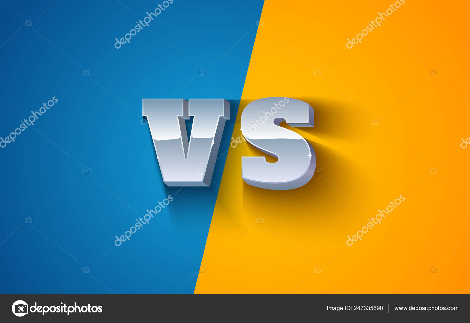 Vector Illustration Metallic Letters Bright Background Stock Vector by ...