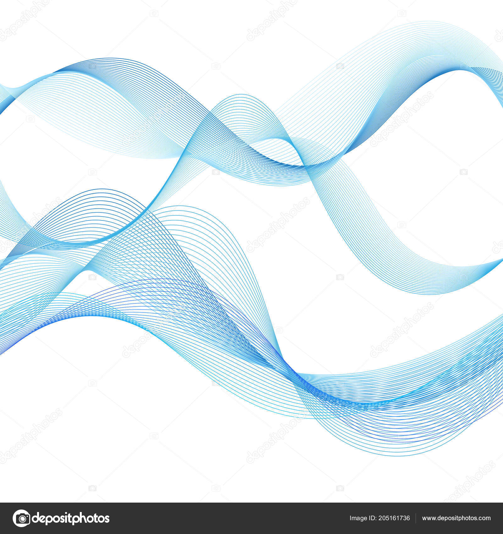 Blue Vector Wave White Background Example Design Web Site Business ...