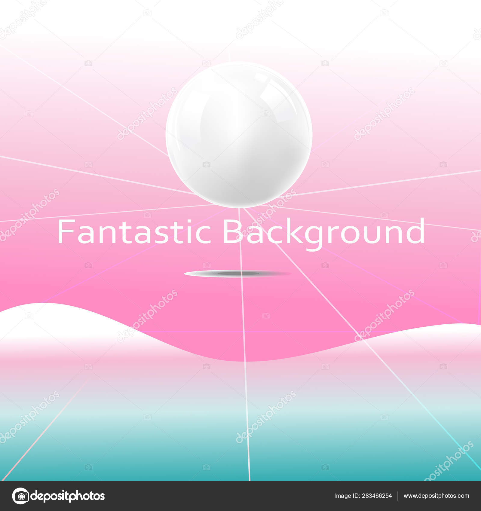 Bright Fantastic super vector background with planets. Stock Vector ...