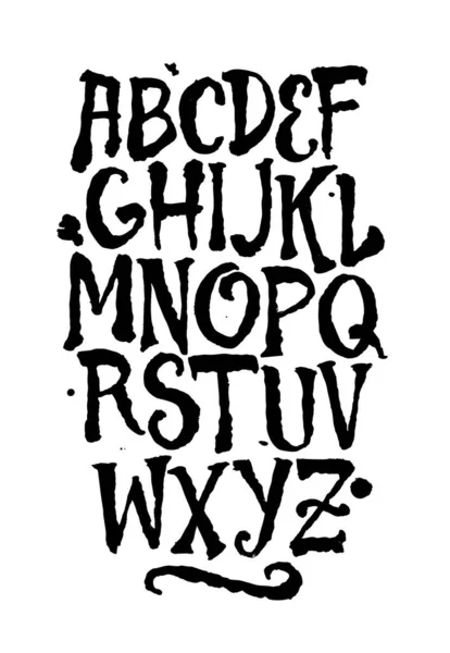 Classic street art graffiti font type. Vector alphabet Stock Vector ...