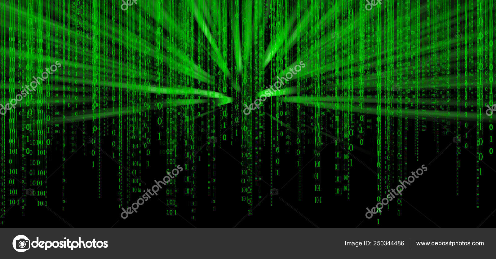 Digital data binary code technology matrix background, data floo Stock Photo by ©marrakeshh ...