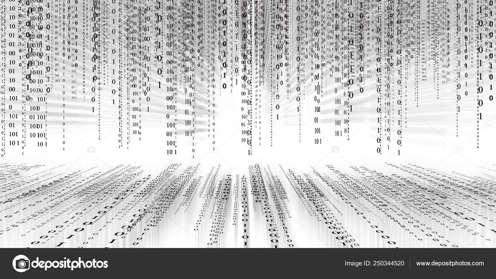 Digital data binary code technology matrix background, data floo Stock Photo by ©marrakeshh ...