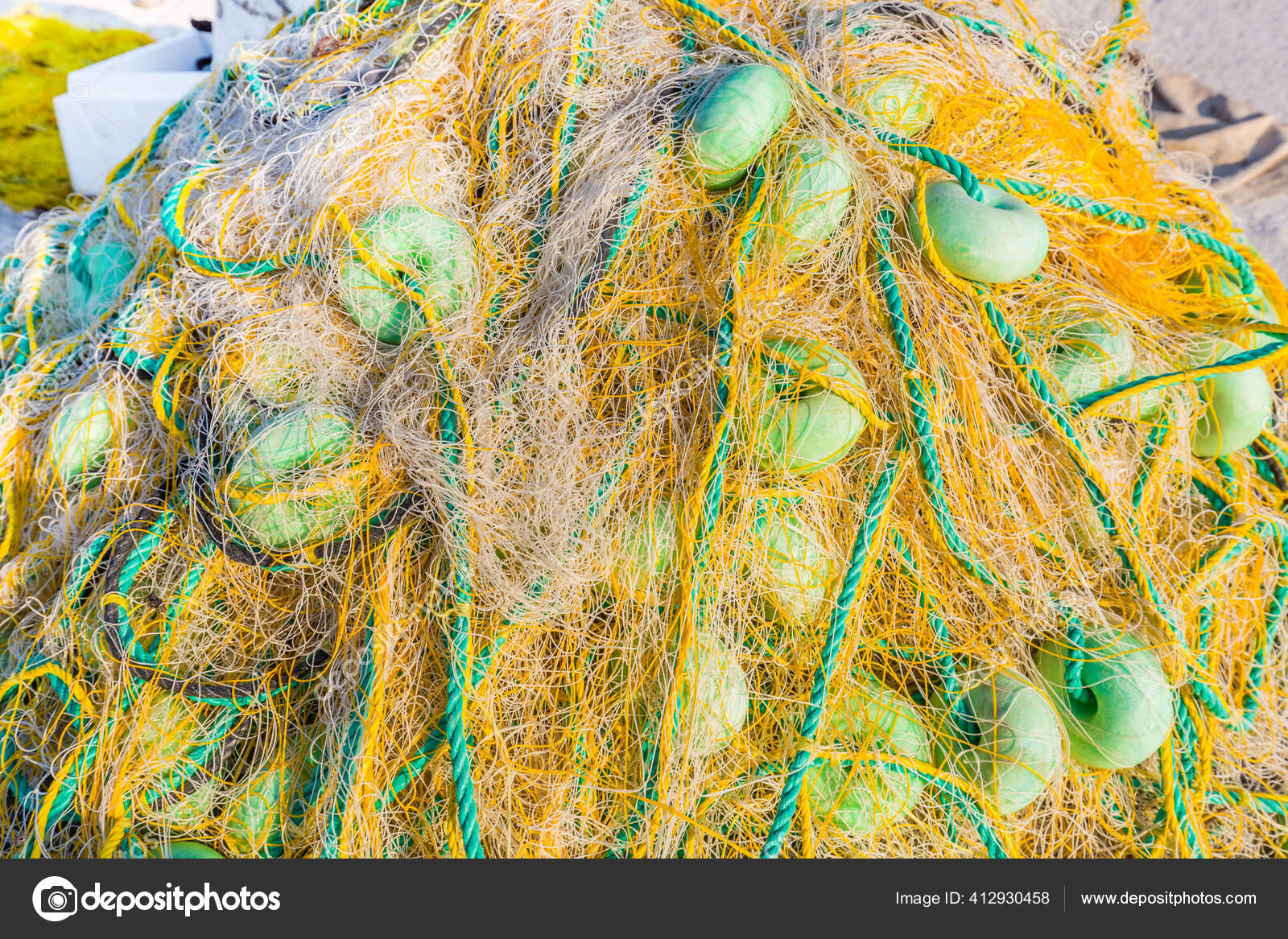 Fishing Net Creating Background Texture Background Colorful Fishing ...