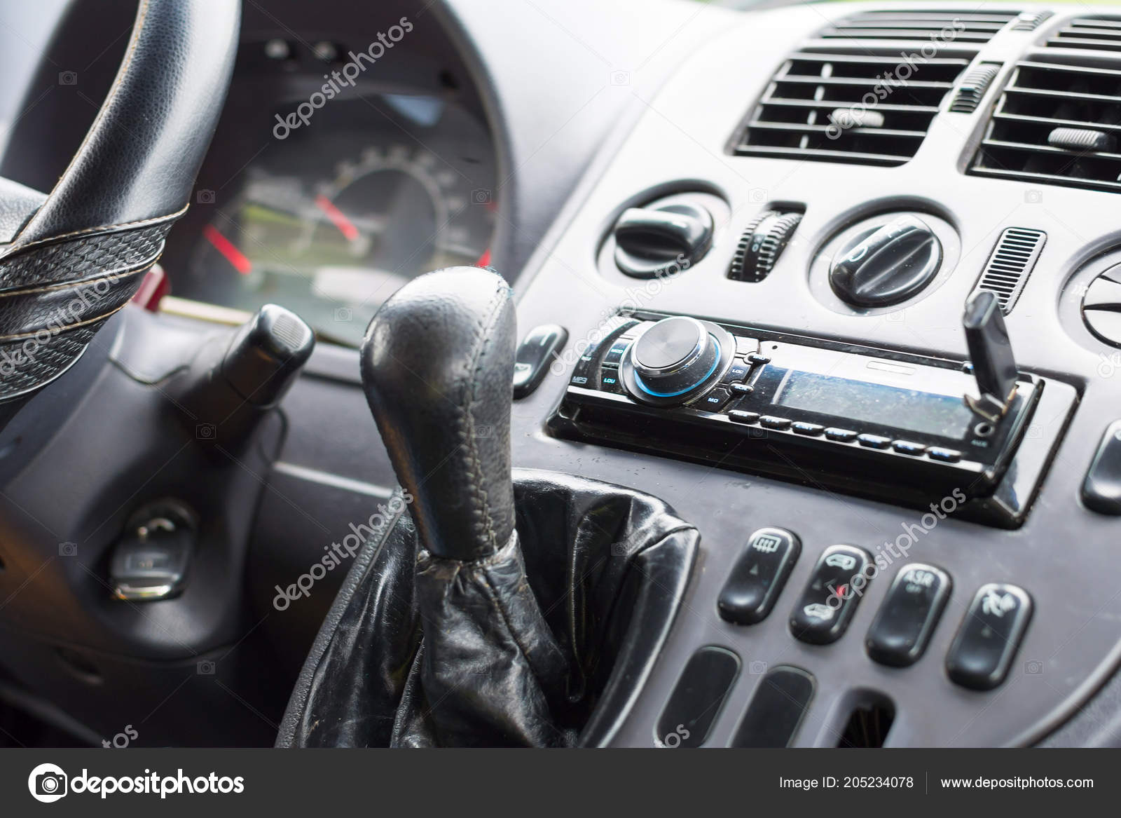 Panel Control Primer Plano Del Coche — Foto de stock © mariis #205234078