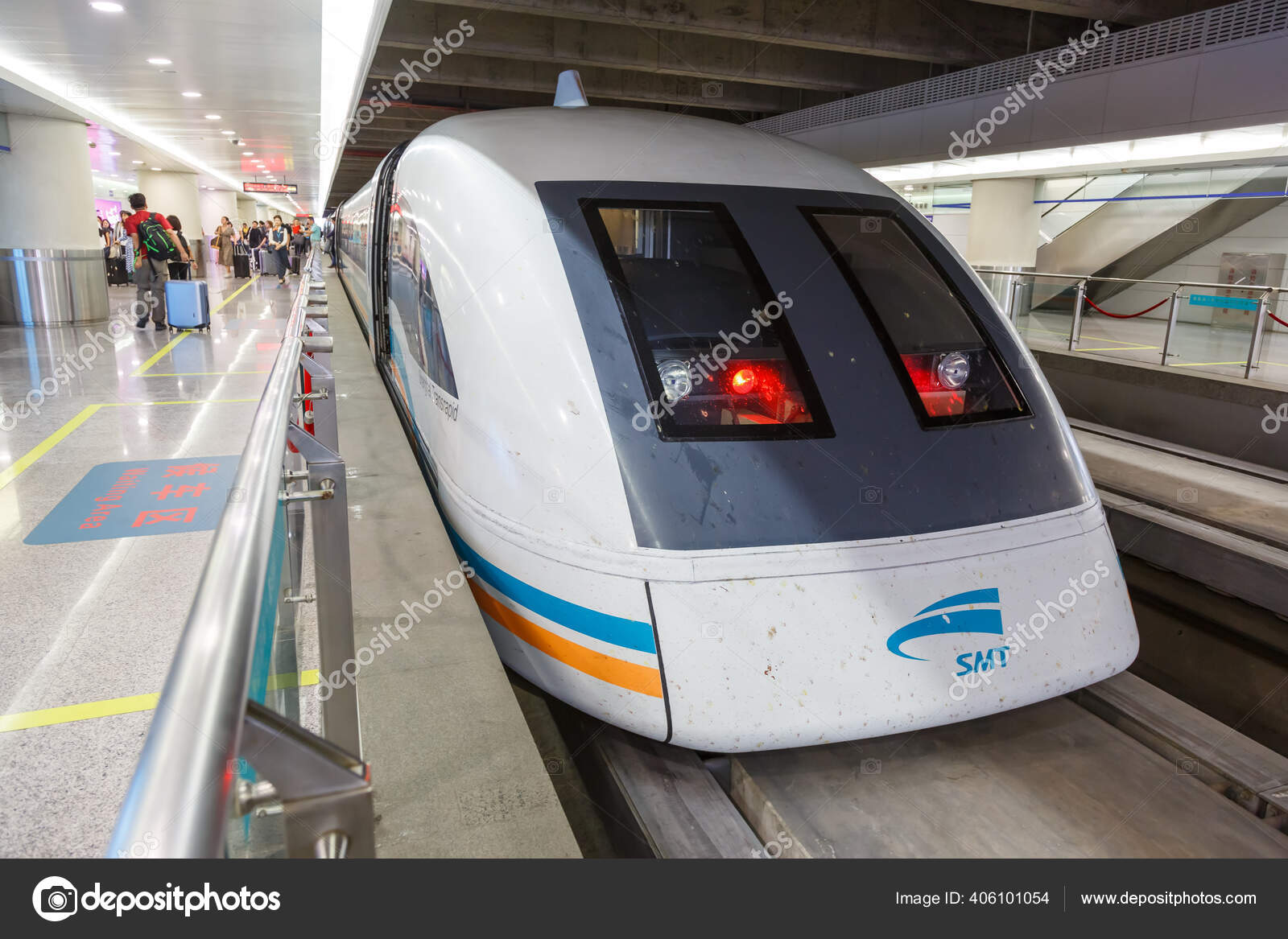 Shanghai China September 2019 Shanghai Transrapid Maglev Magnetic ...