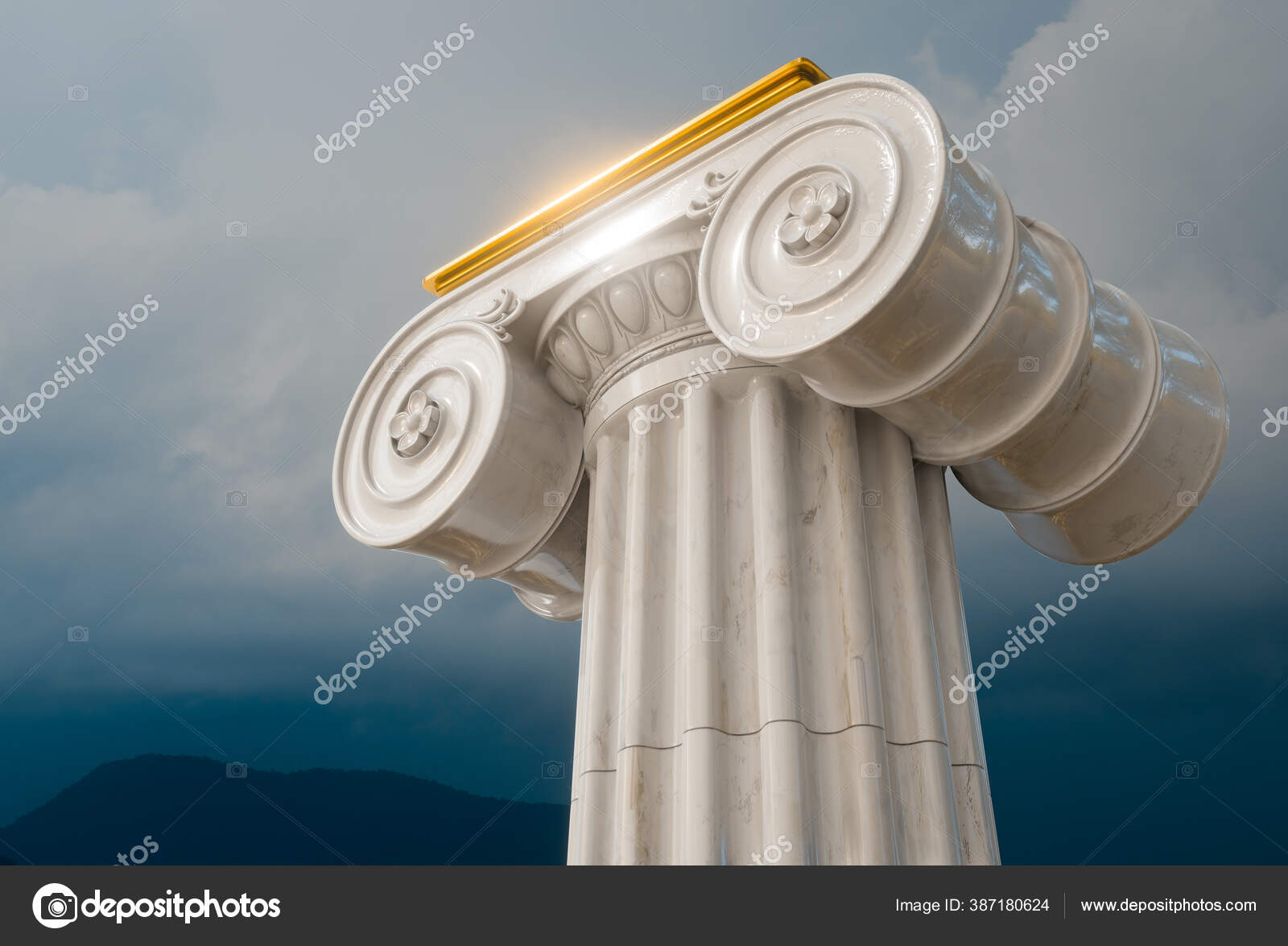 Greek Pillar Background