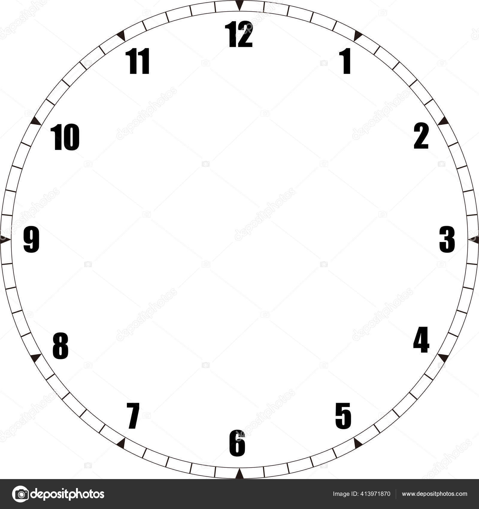 Blank Clock With Minutes